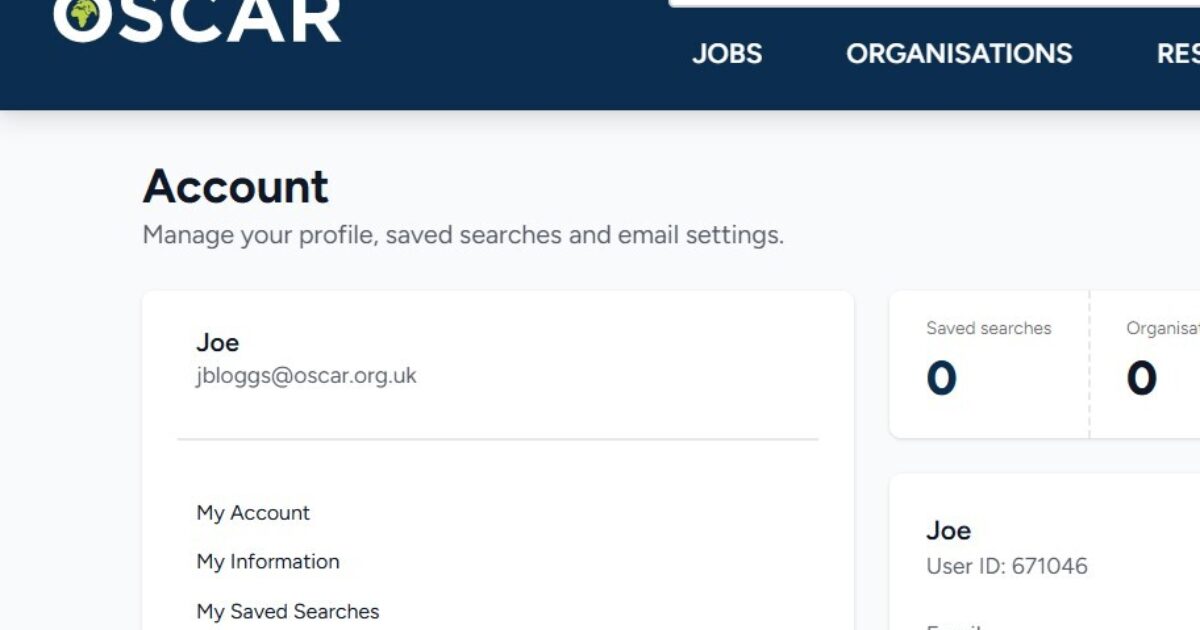 Personal Account Instructions | OSCAR